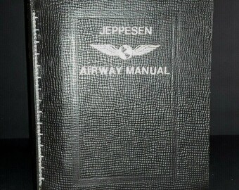 Jeppesen Airway Manual Leather Binder - Etsy