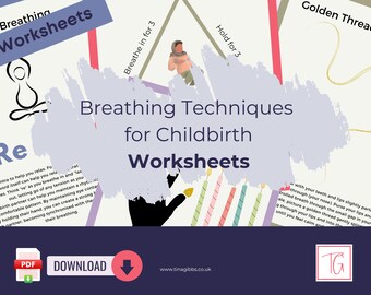 Breathing Techniques for Labor and Birth Poster for Doulas, Birth ...