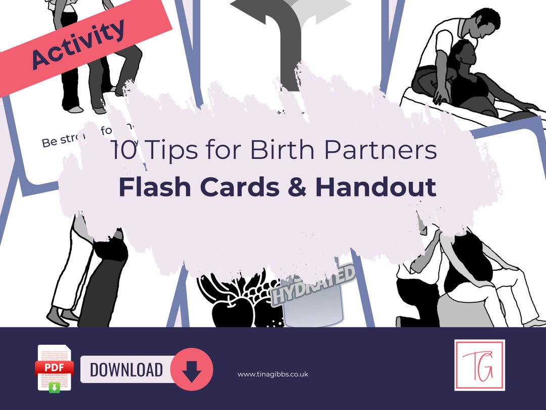 Childbirth Education Activity - 10 Tips for Birth Partners - Handout ...