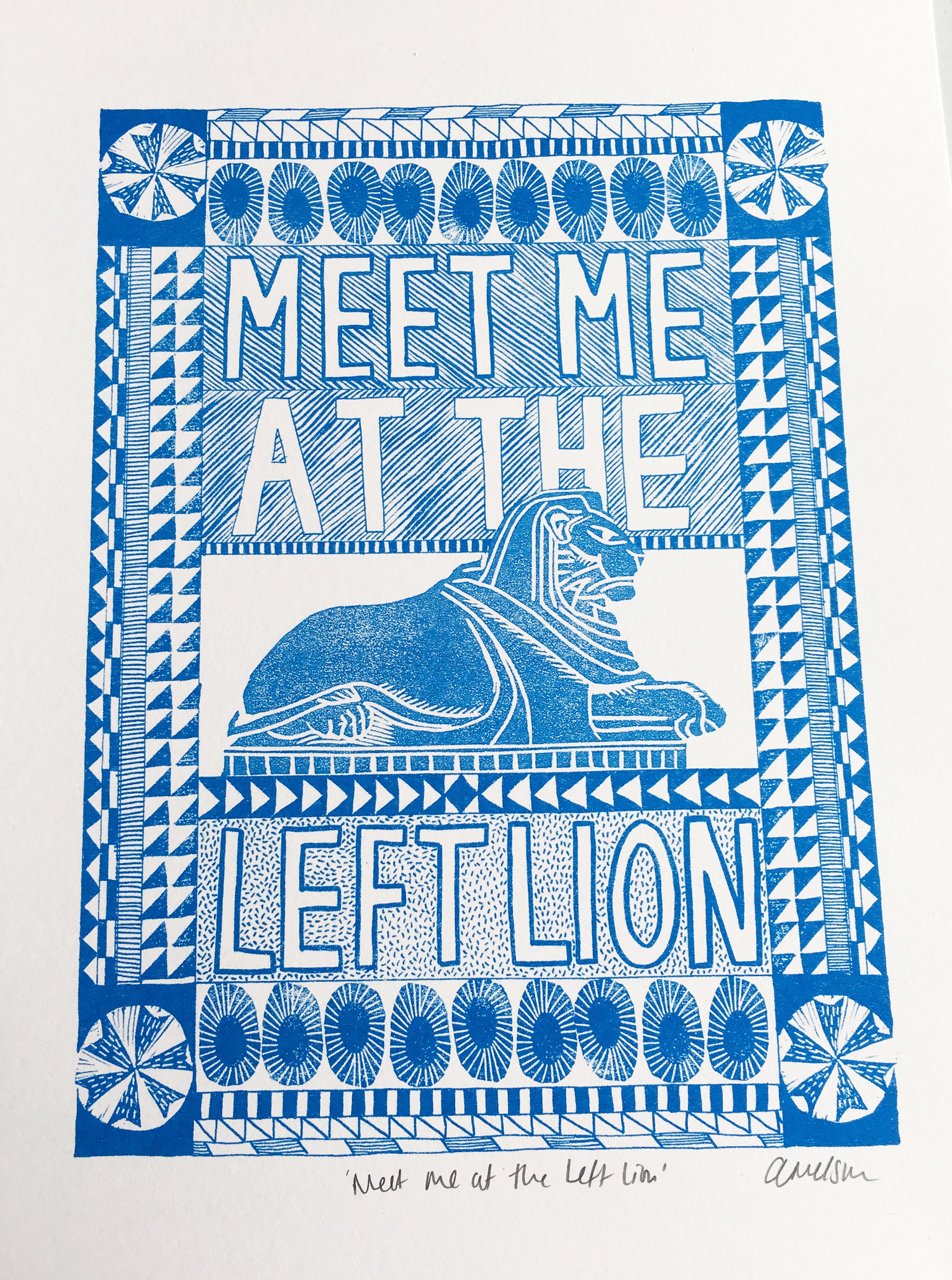 Nottingham Risograph Poster A4 Riso Print Nottingham Meet | Etsy UK