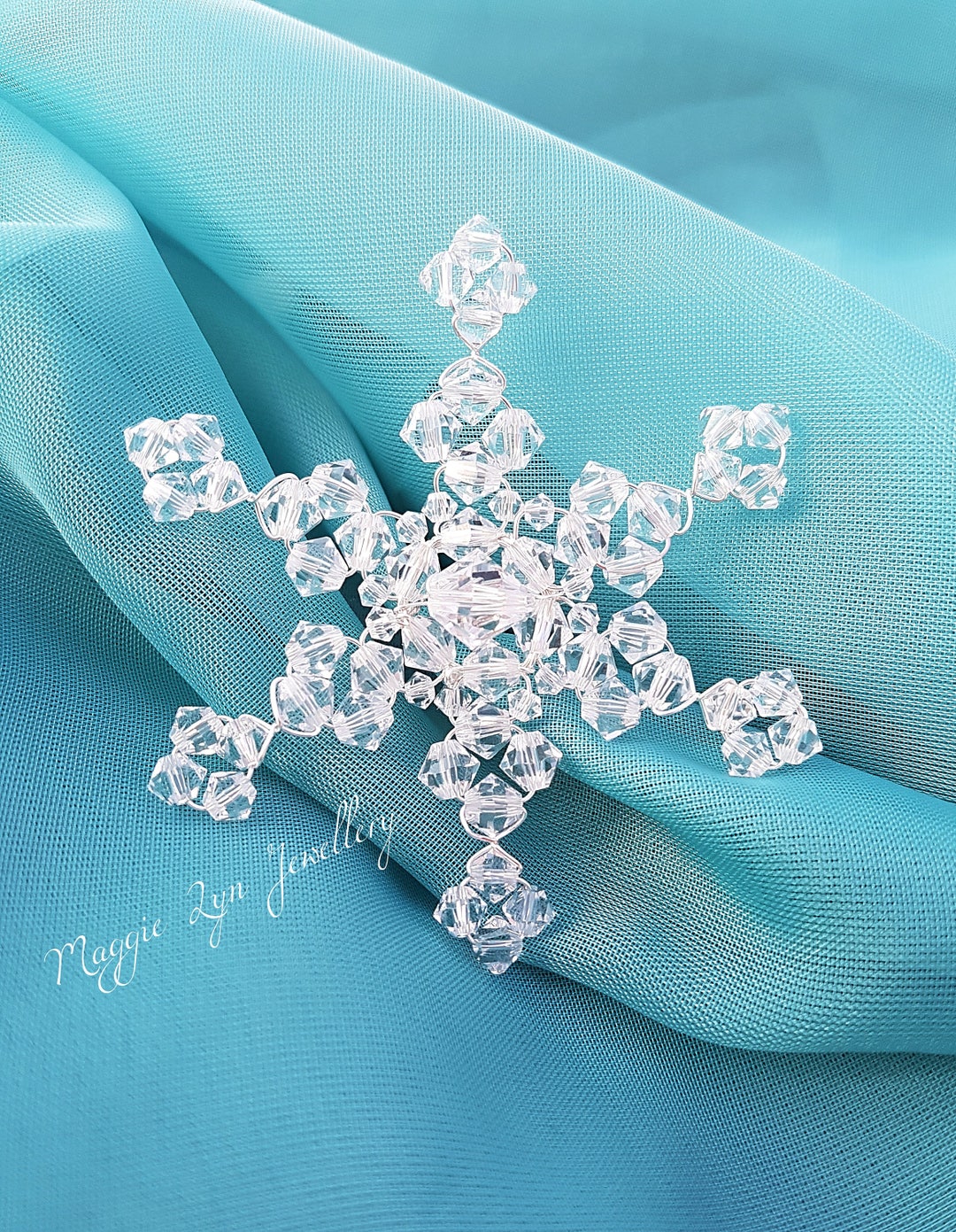 Snowflake Hair Pin - Snowflake Hair Accessories - Snowflake Bridal Hair ...