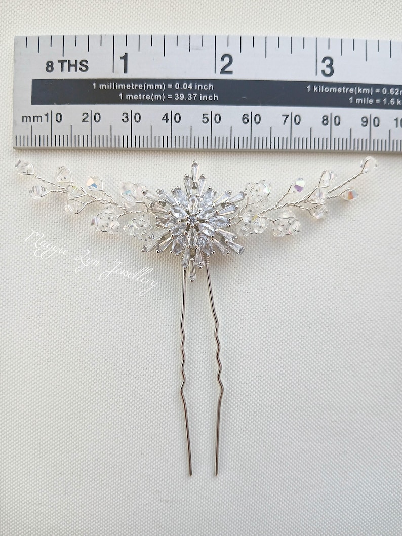 Christmas Hair Clips - Cubic Zirconia Snowflake Hair Pins - Christmas ...