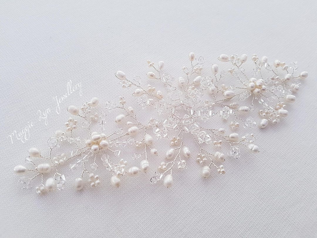 Snowflake Headpiece - Snowflake Hair Piece - Snowflake Hair Vine ...