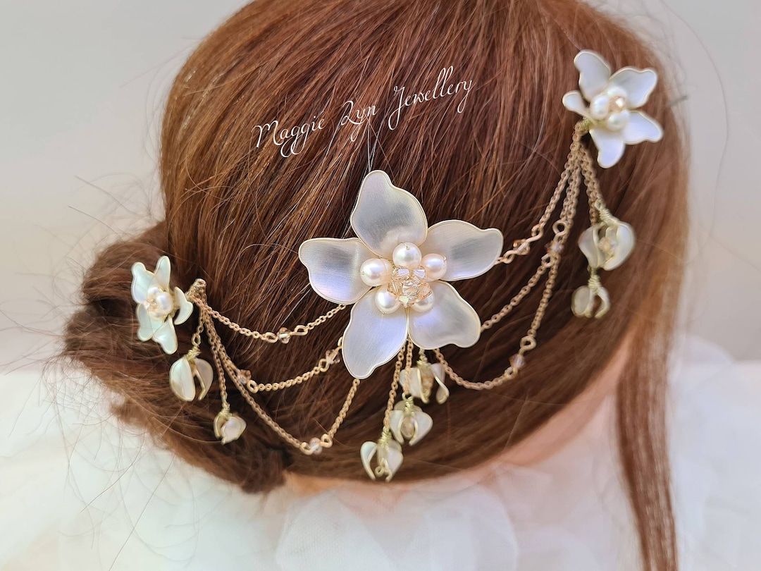 Gold Hair Piece Wedding Gold Wedding Hair Accessories Gold Bridal Hair ...