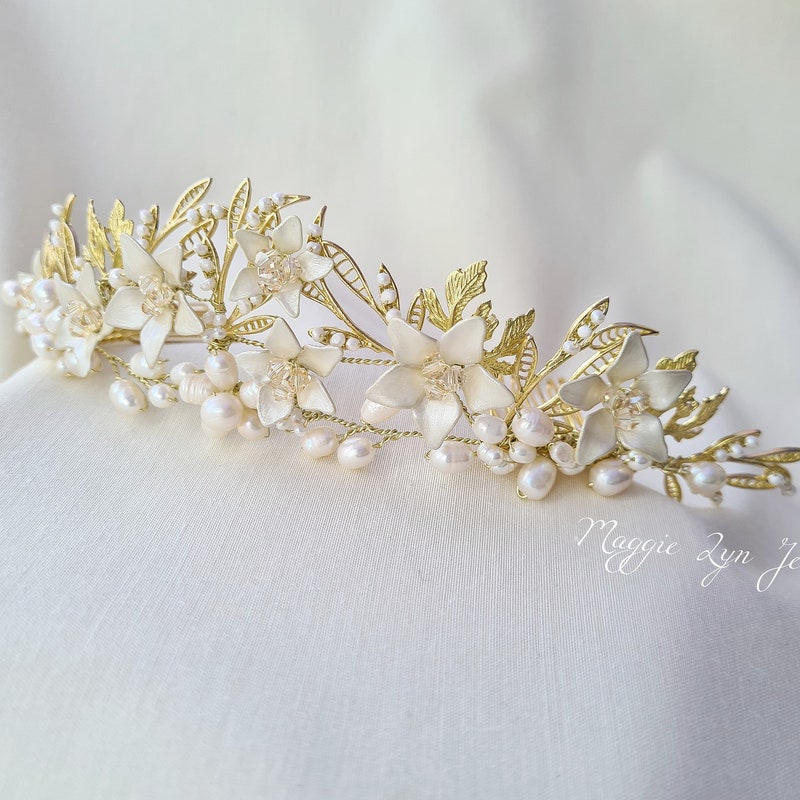 Gold Tiara - Etsy