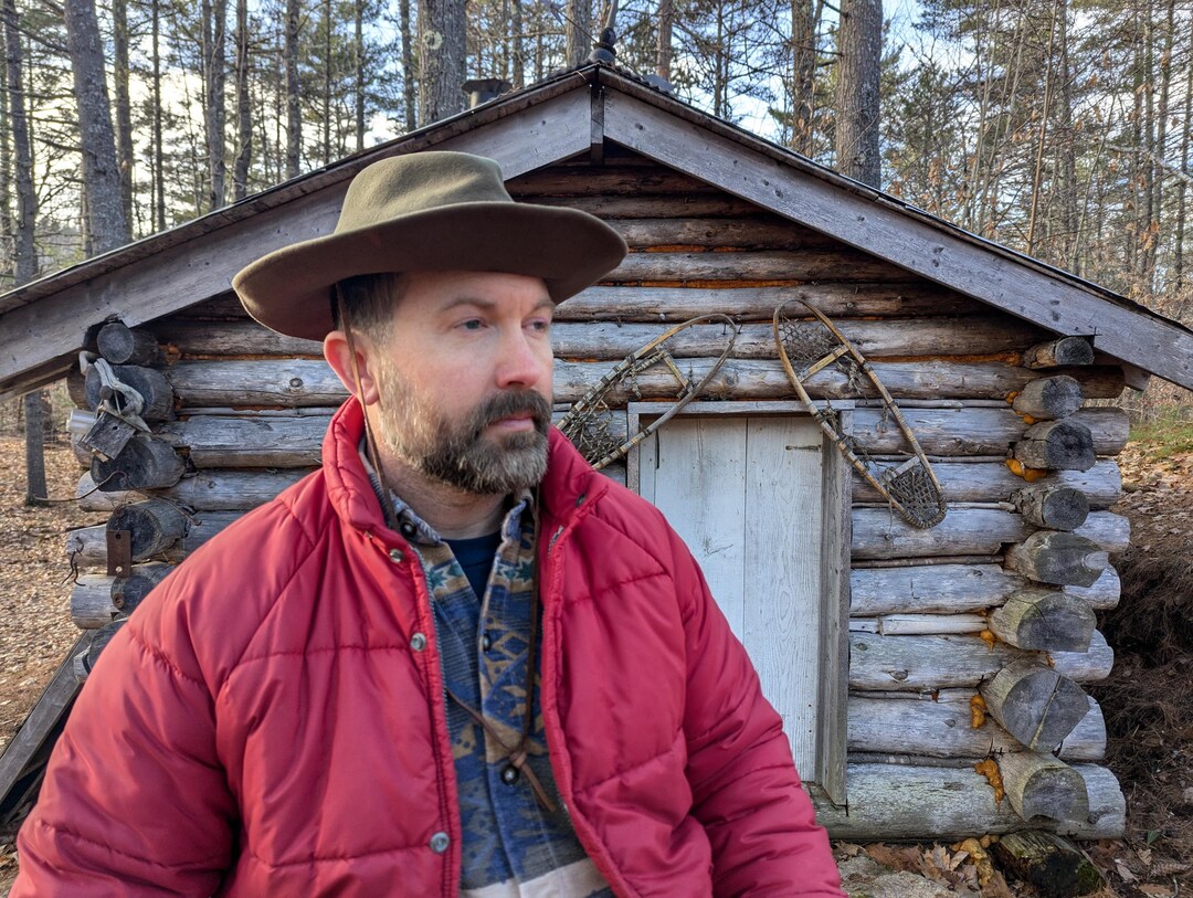 Vintage Distressed Wide Brim Felt Hat. Great Rumpled Western Look ...