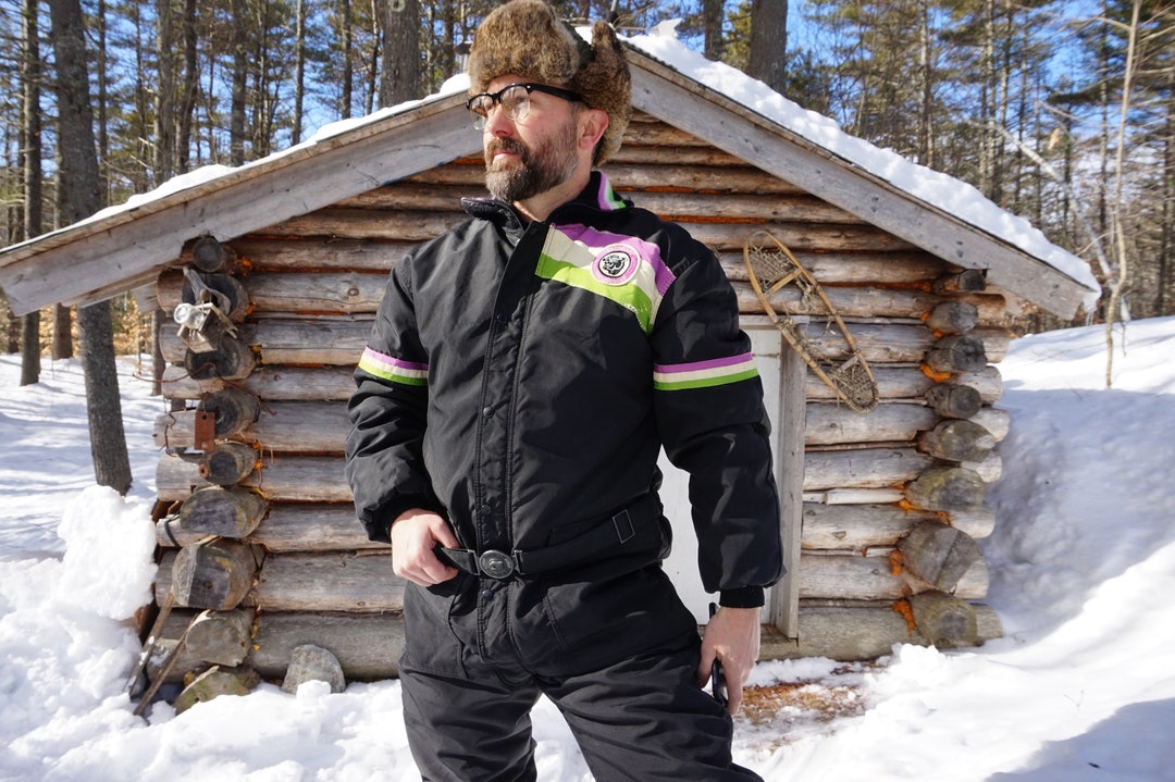 80s Vintage Artic Cat Snowmobile Suit / Snowsuit Made in the USA. Thick ...