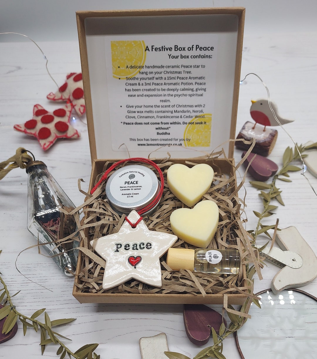 A Festive Box of Peace OR Joy mini Xmas Boxes mini Gift - Etsy UK