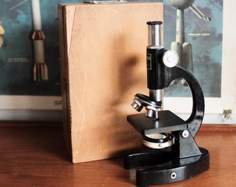 Vintage microscope | Etsy