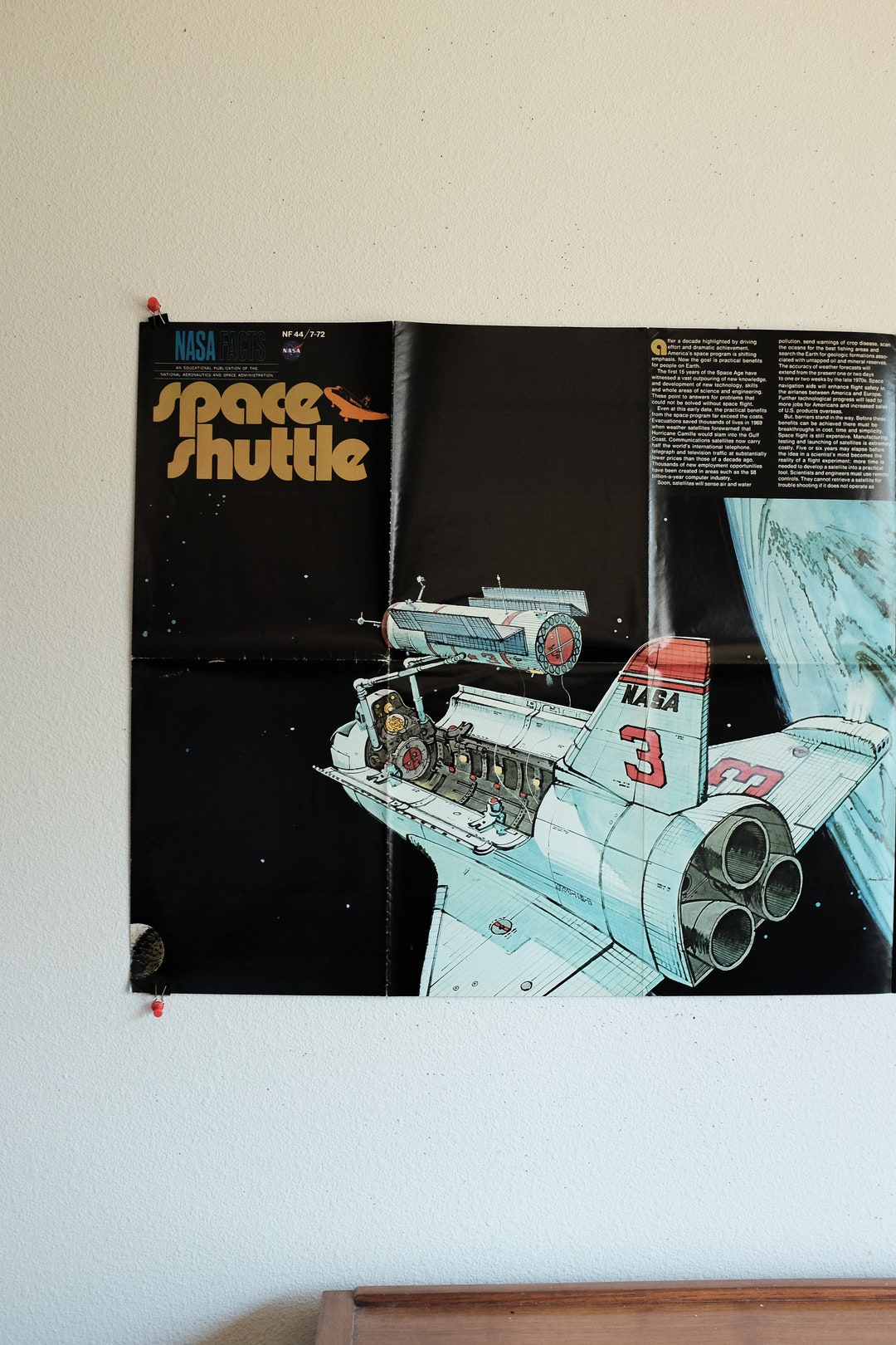 1972 Space Shuttle Poster - Etsy