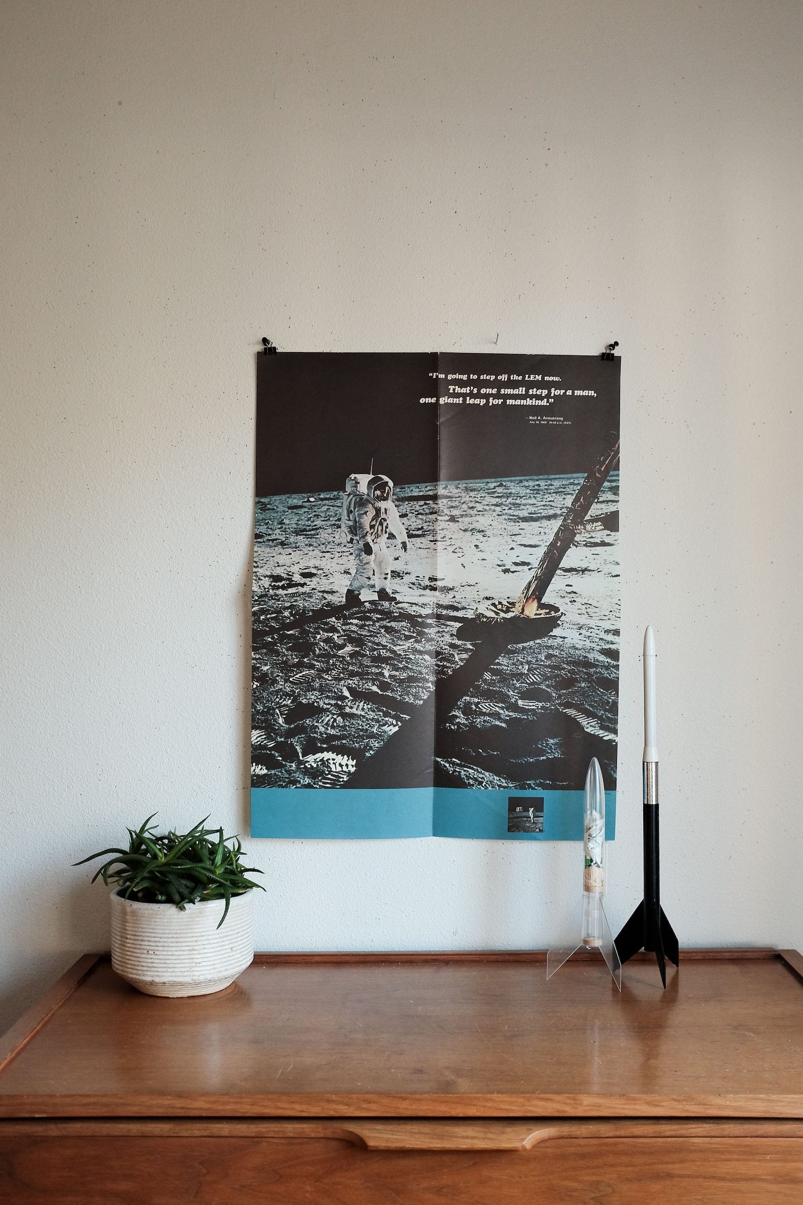 NASA 1969 One Small Step for Man Poster - Etsy