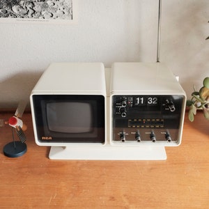 Vintage Flip Clock Tv & Radio RCA - Etsy