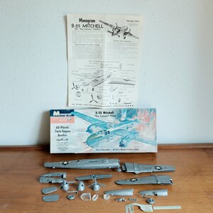 Rare 1955 Vintage Monogram B-25 Mitchell Model Kit - Etsy