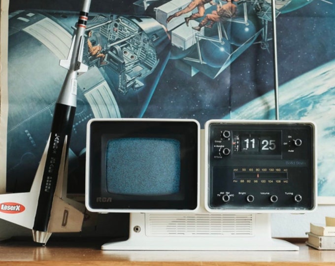 Vintage Flip Clock Tv & Radio RCA - Etsy