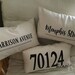 Custom Zip Code Home Pillow/graduation Gift/moving Gift/realtor Gift ...