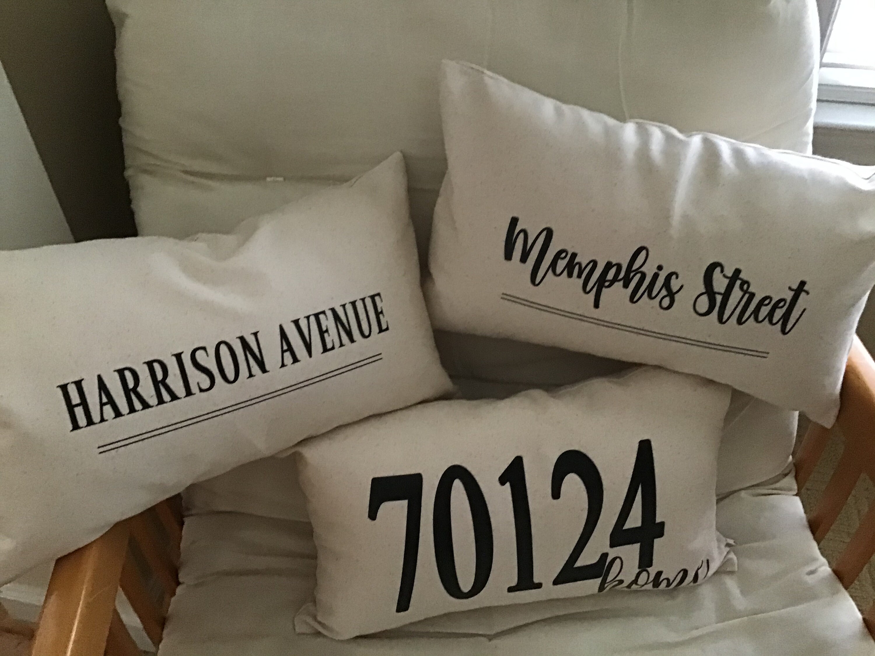 Custom Zip Code Home Pillow