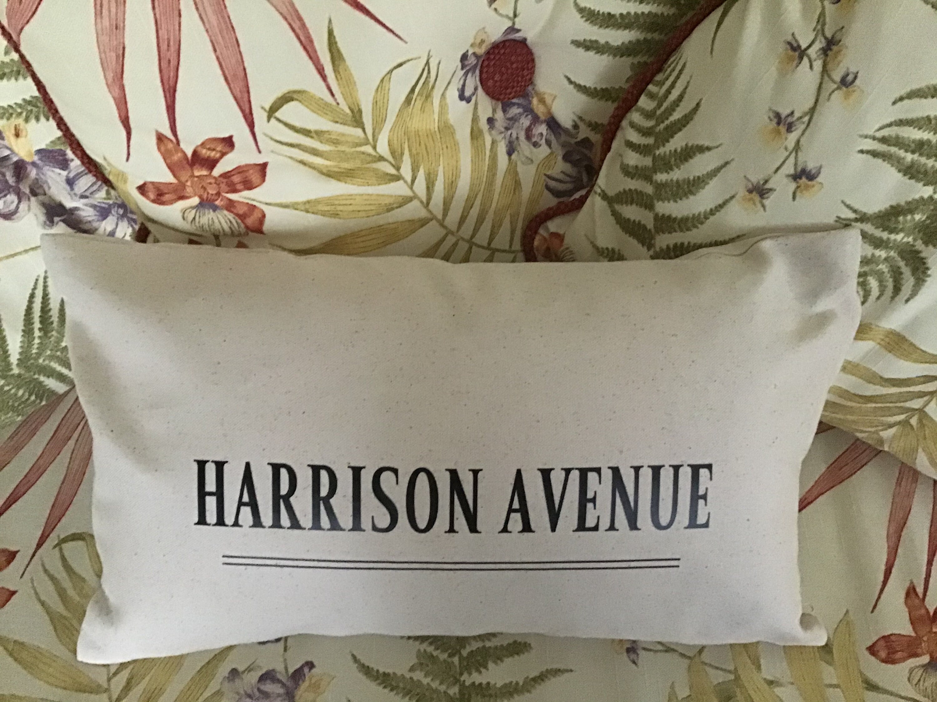 Custom Street Address Pillow