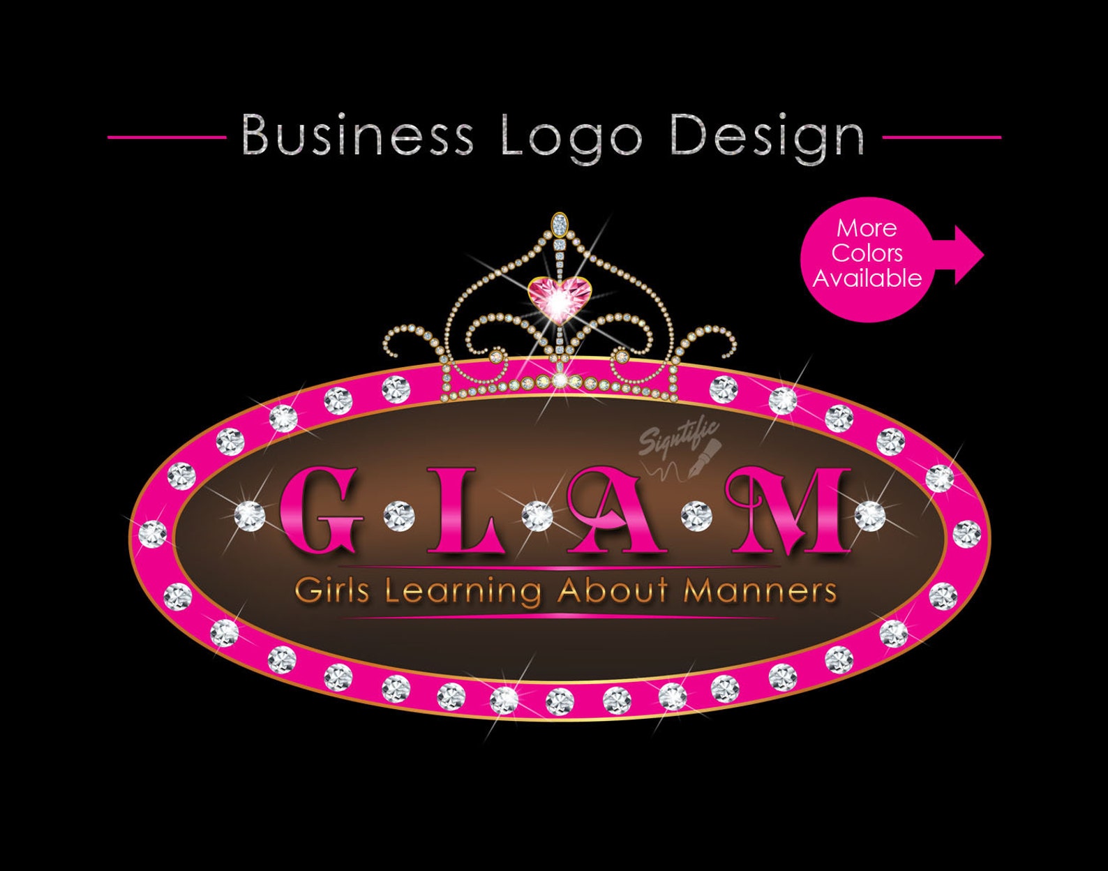 Custom Logo Design Tiara Logo Bling Diamond Logo Bling - Etsy