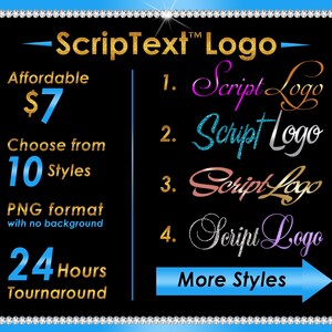 Script Text Logo, Signature Logo, Fast Hair Logo, Cursive Logo ...