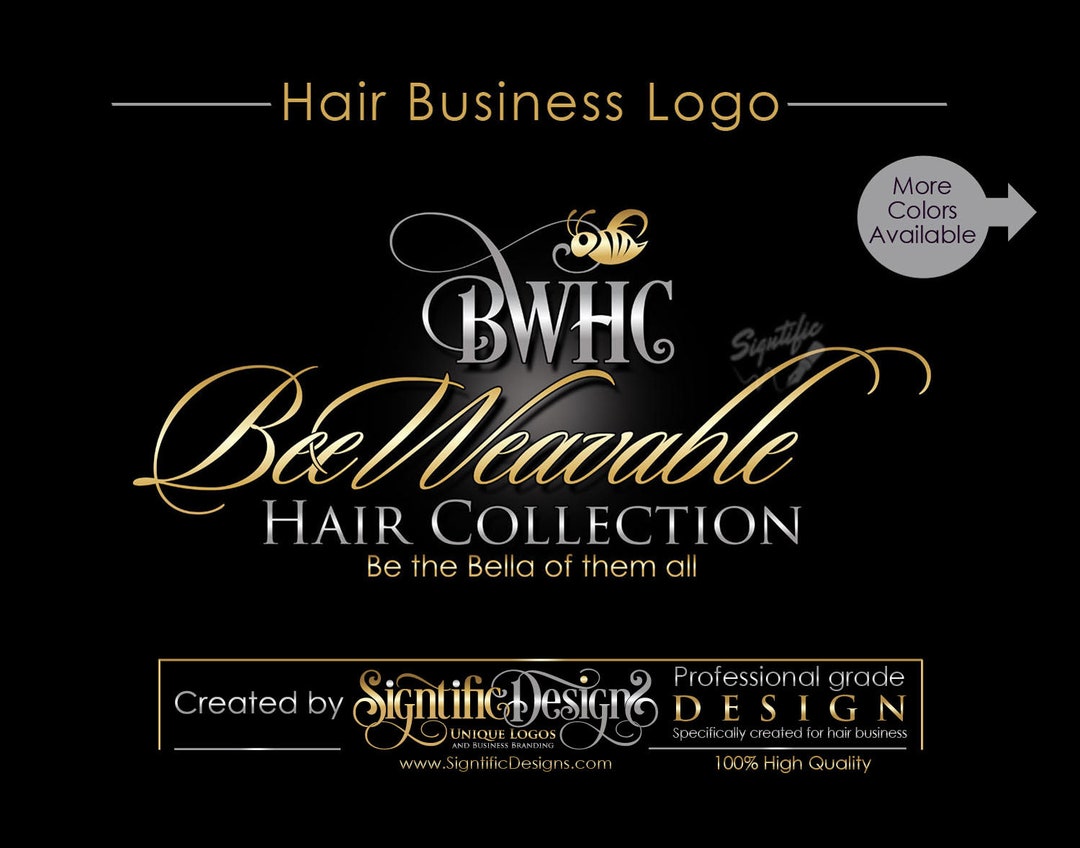 Hair Extension Logo, Logo Design, Custom Logo Design, Logo Design ...