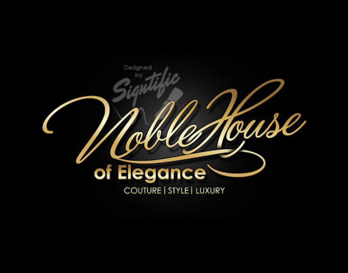 Custom Logo Design Elegant Gold Boutique Logo Fashion | Etsy