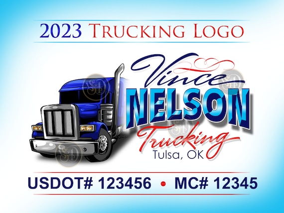 Semi Truck Company Logo Design