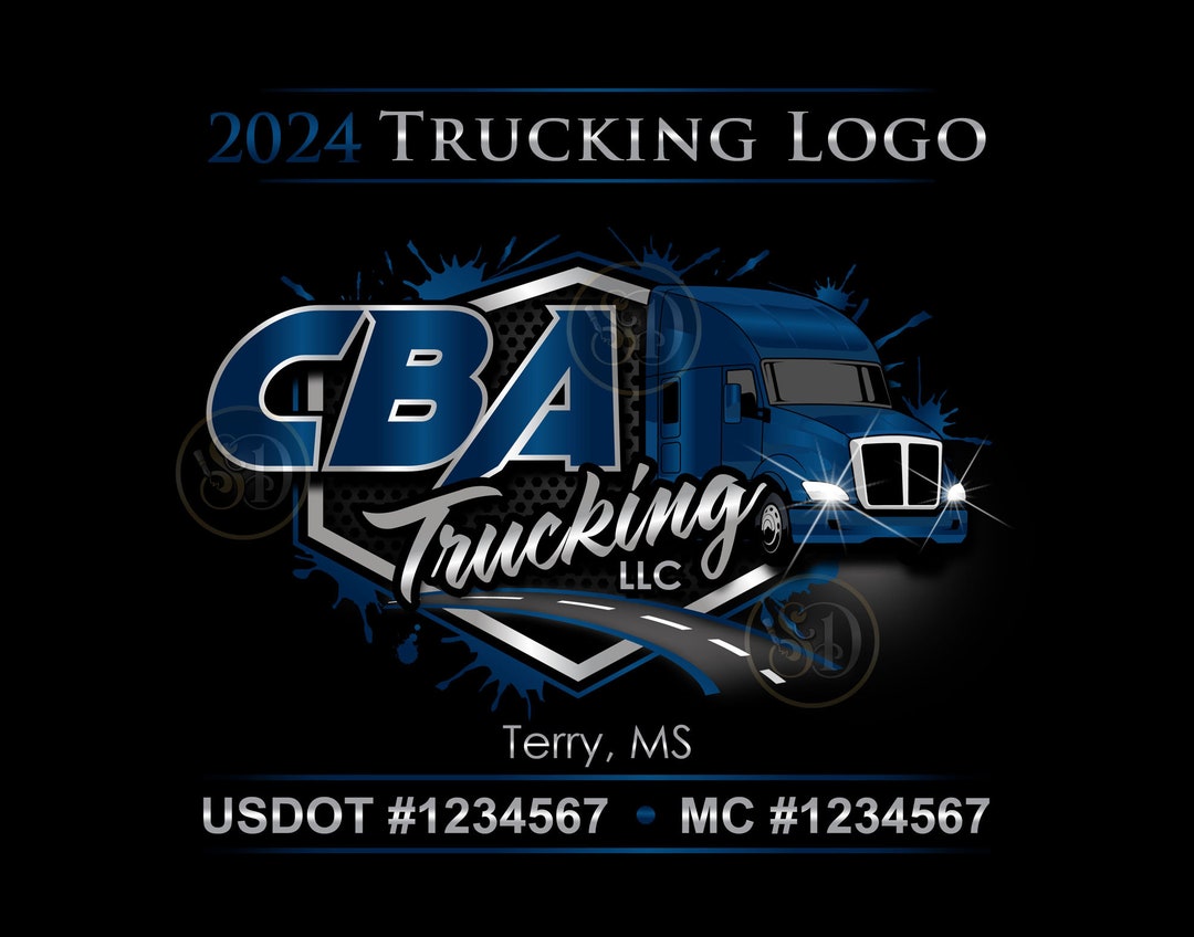 Trucking Business Logo | Truck Logo With Options for Truck Door Magnets ...