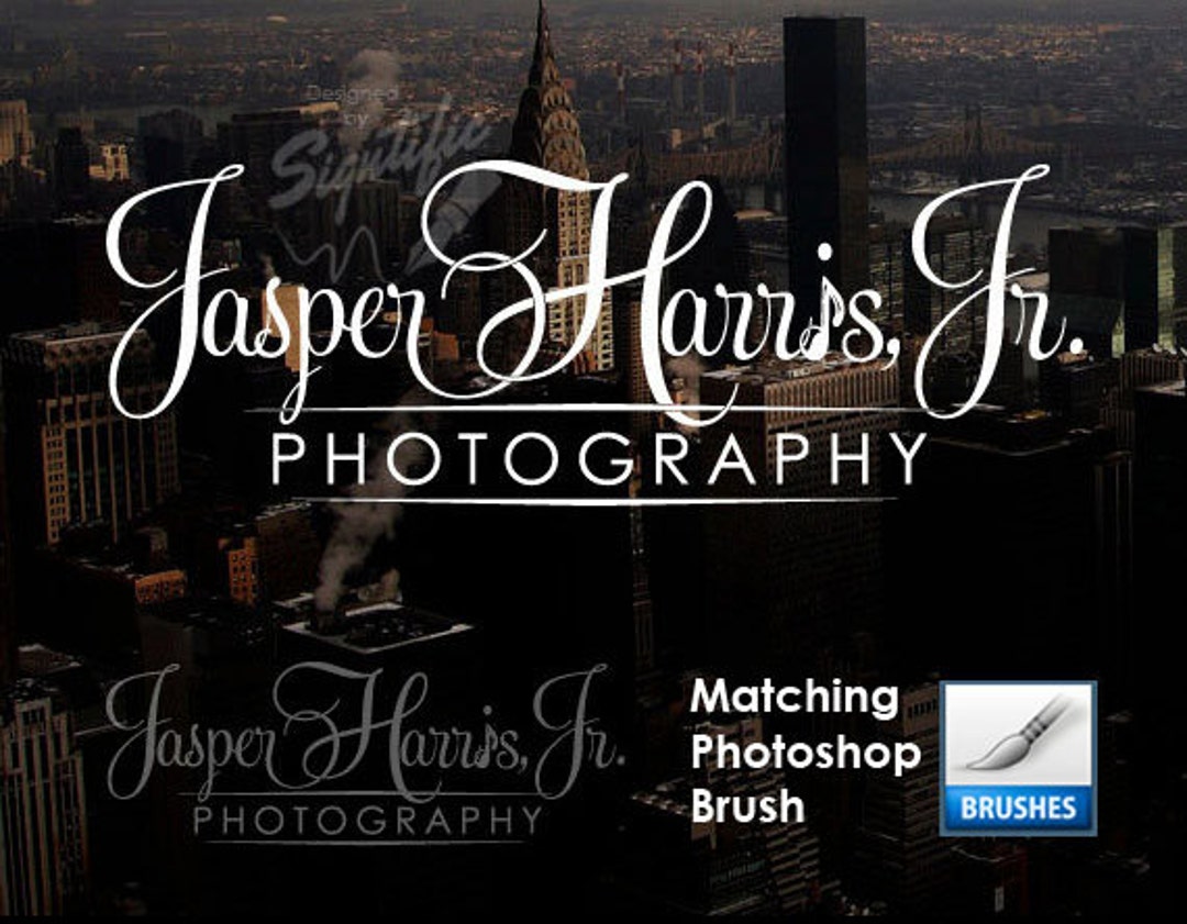 Photography Logo and Photoshop Brush of the Logo, Photographer Name ...