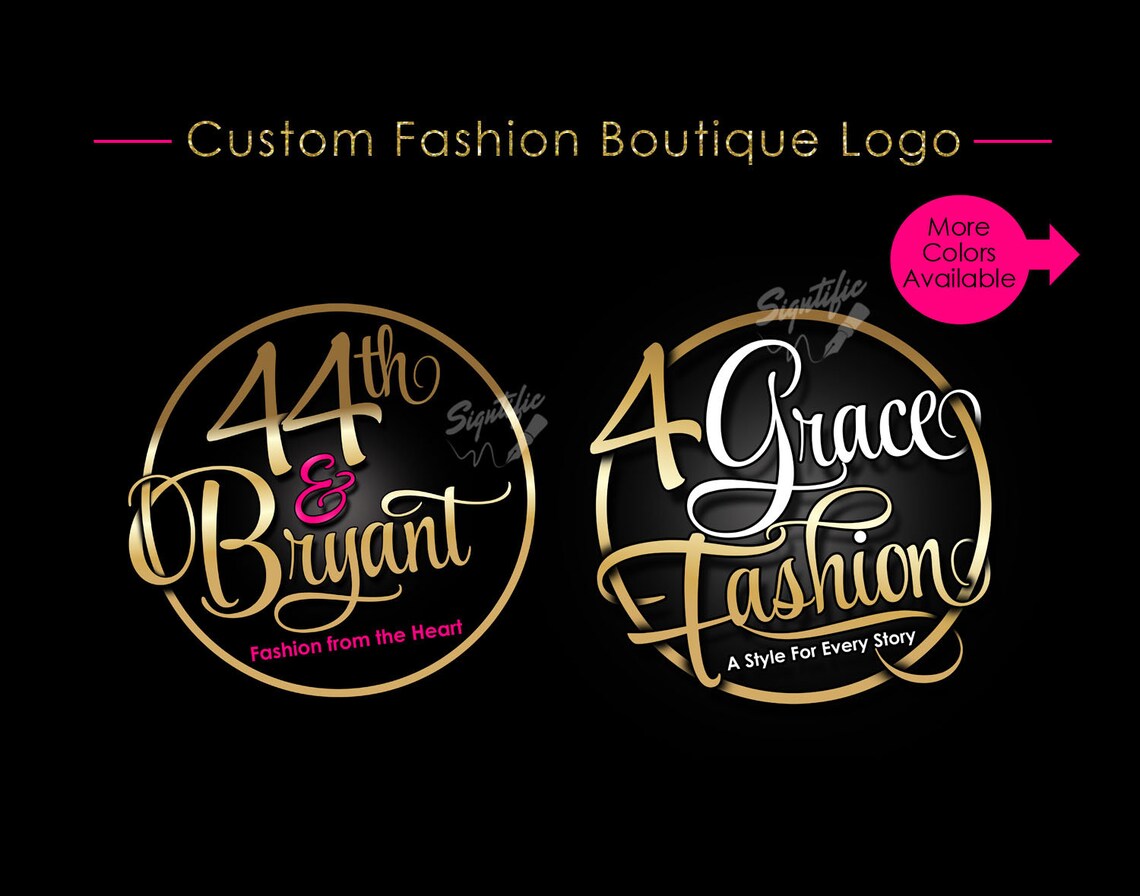 Custom Boutique Logo Circular Logo Fashion Logo Clothing | Etsy