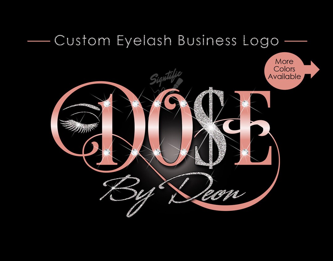 Eyelash Business Logo, Custom Eyelash Logo, Makeup Artistry Logo ...
