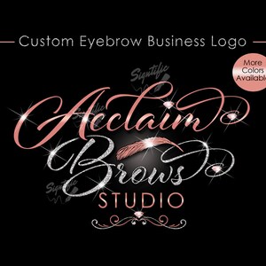 Eyebrow Business Logo, Eyebrow Logo, Eyebrow Branding, Glitter Logo ...