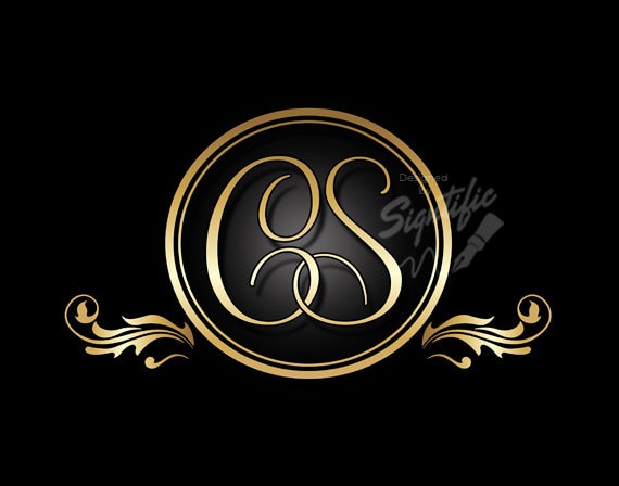 Monogram Logo Design, Elegant Gold Initials Logo With Decorative Frame ...