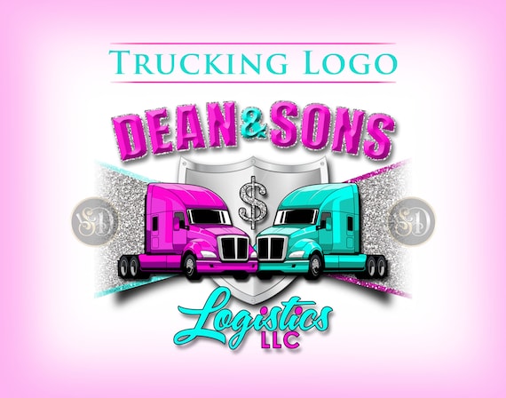 Female Trucking Logo Trucking Company Logo Transport Logo | Etsy