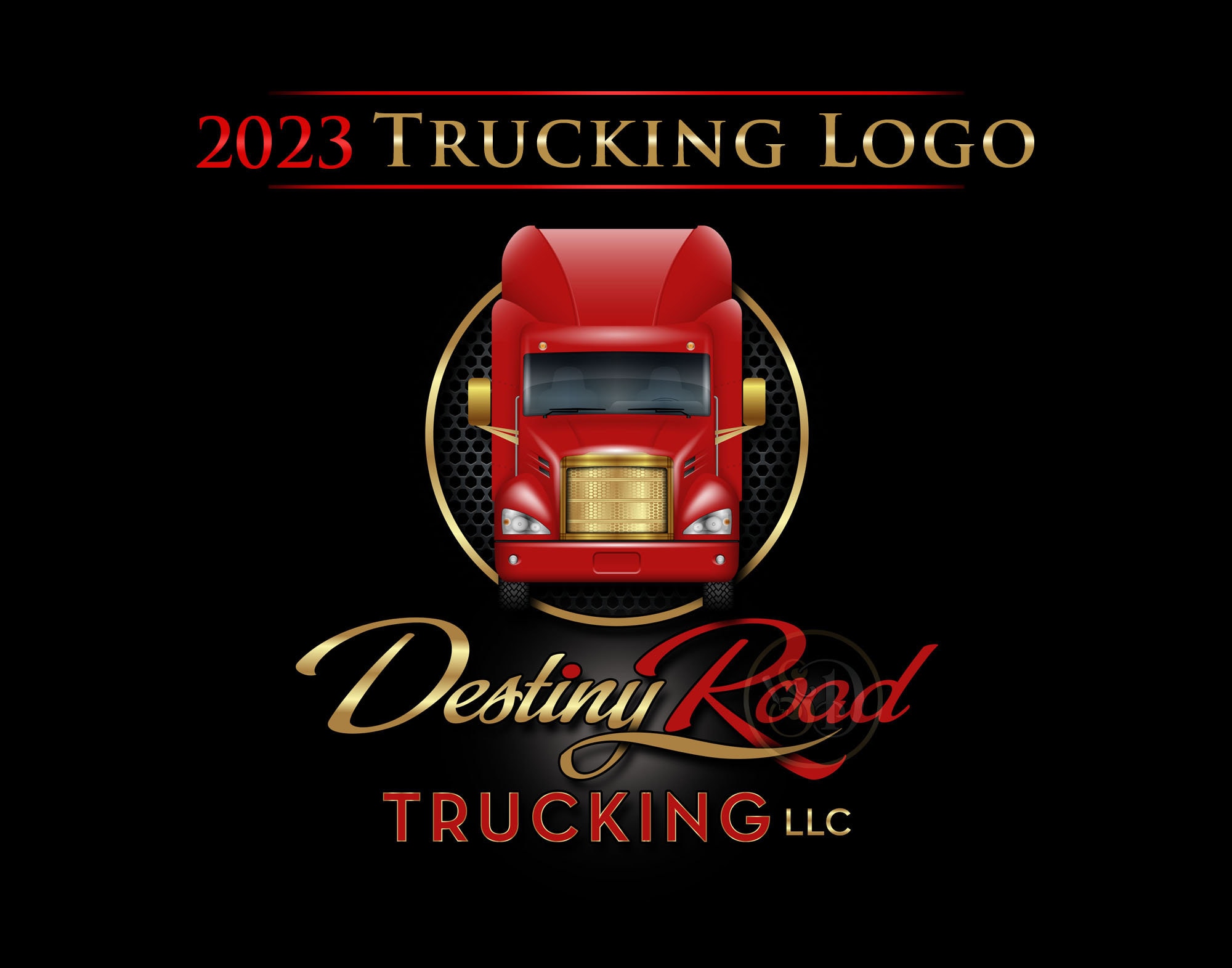 Trucking Logo Design with Options for Door Stickers, Truck Magnets ...