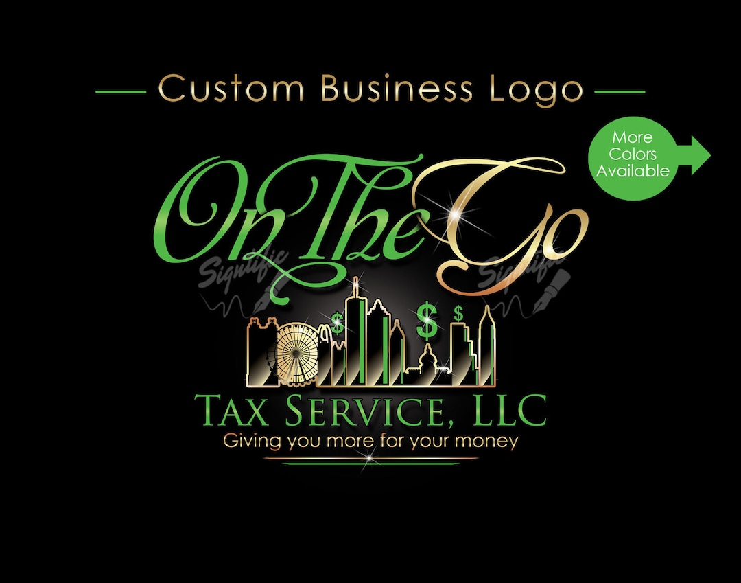 Custom Business Logo, Company Logo, Tax Logo, Logo Design, Logo Custom ...