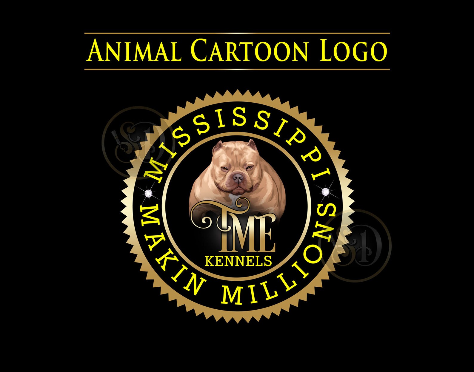 Animal Cartoon Logo Pet Logo Animal Illustration Small - Etsy