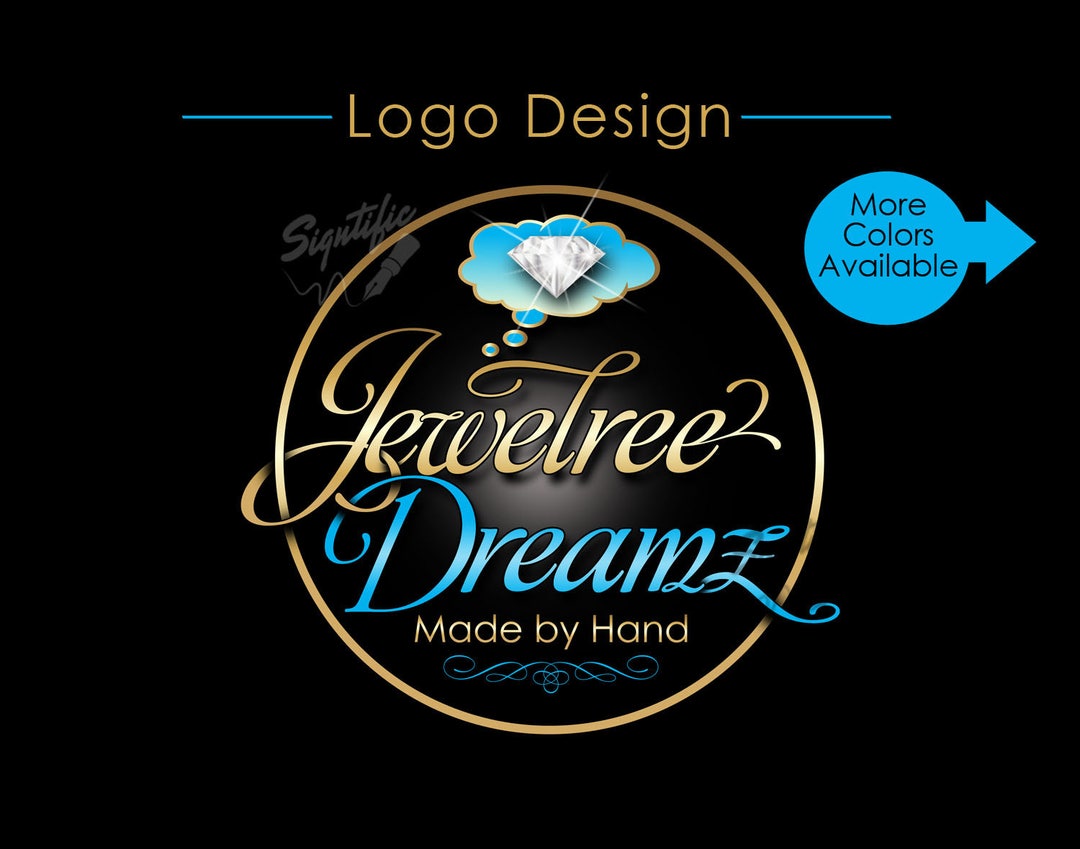 Custom Logo Design, Jewelry Logo, Diamond Logo, Logo, Round Logo Design ...