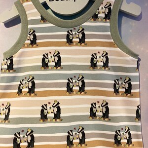 Boho Rainbow Badger Friends Pull on Romper, Unisex Kids Romper, Sizes 0 ...