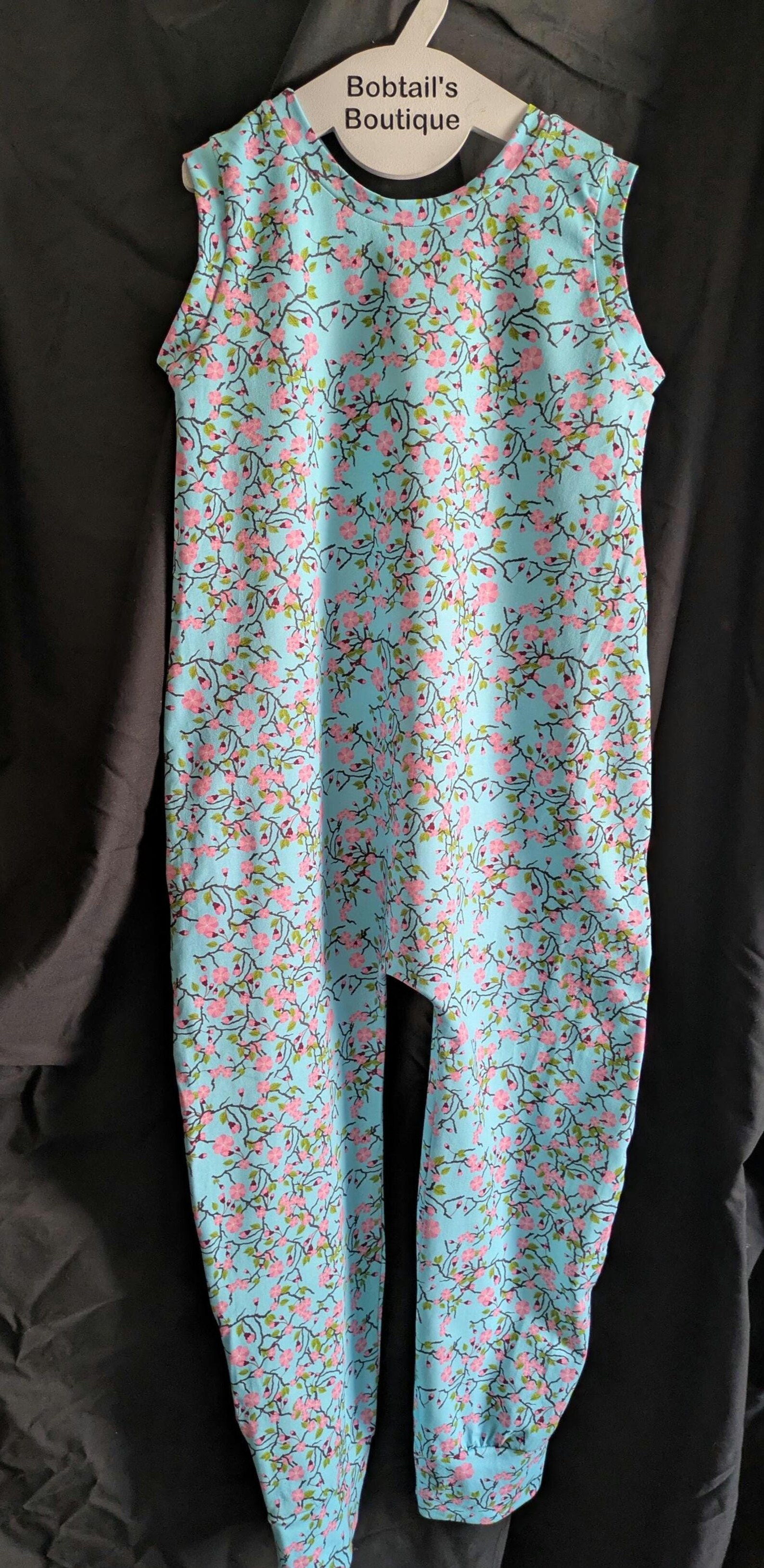 Blossom Floral Child's Pull on Romper, Made to Order in Sizes 0-8 Years ...