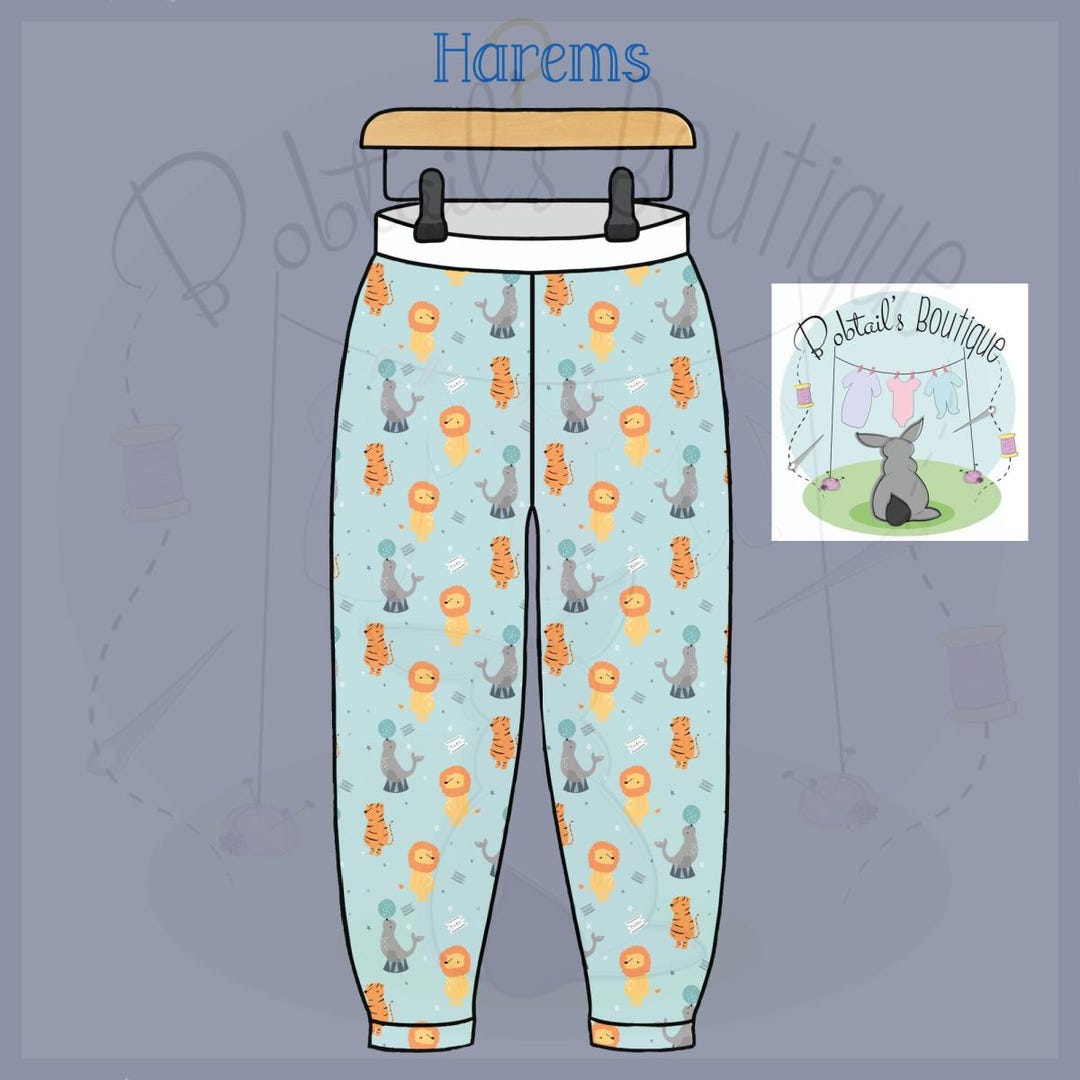 Circus Harems, Cloth Bum Clothing, Circus Animal Trousers, New Baby ...