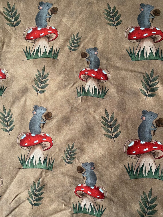 Mouse and mushroom jumper colourful kids pullover cute mouse | Etsy