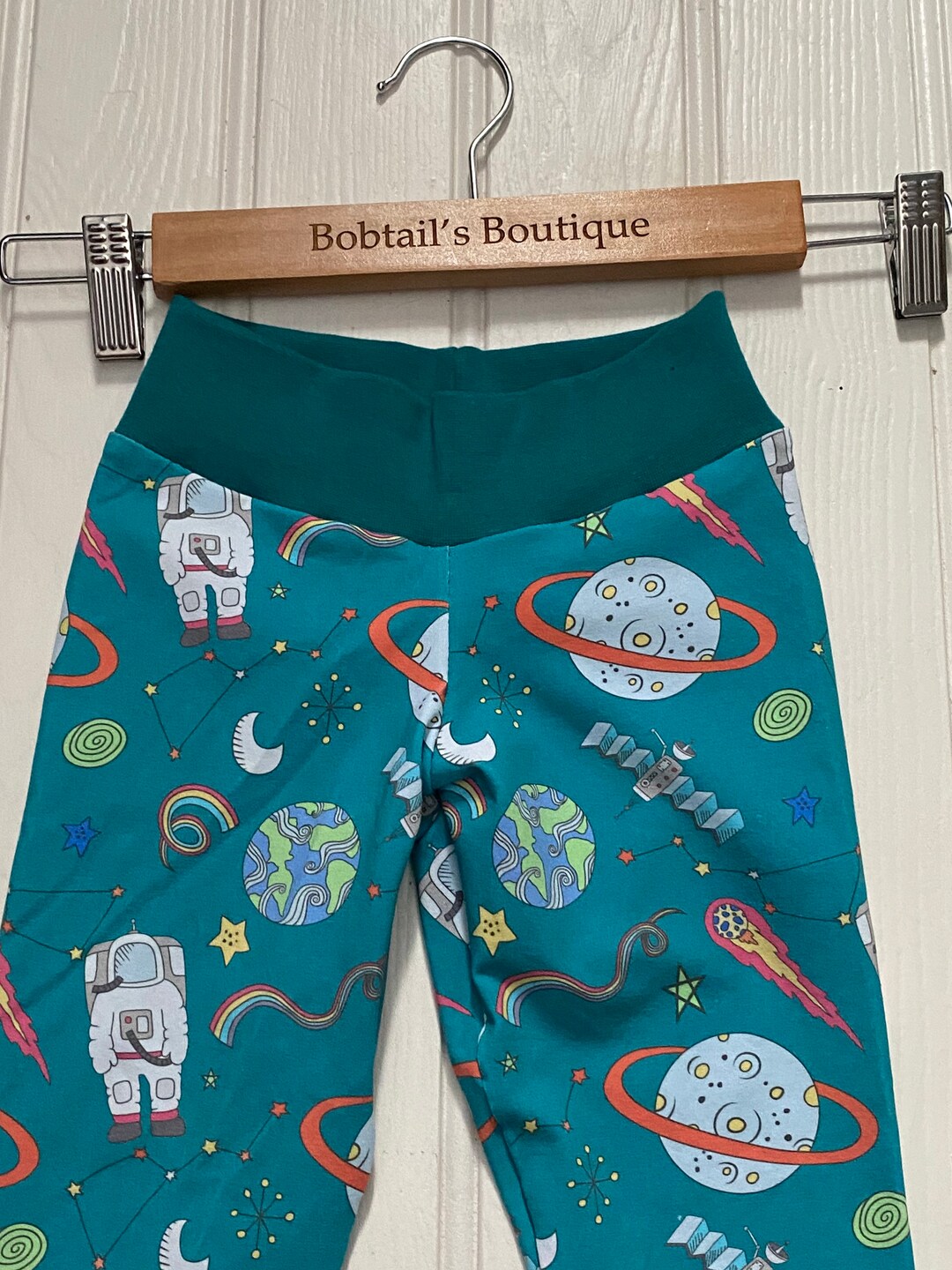 Astronaut Space Leggings, Sizes 0 to 5 Years, Choice of Finish, Made to ...