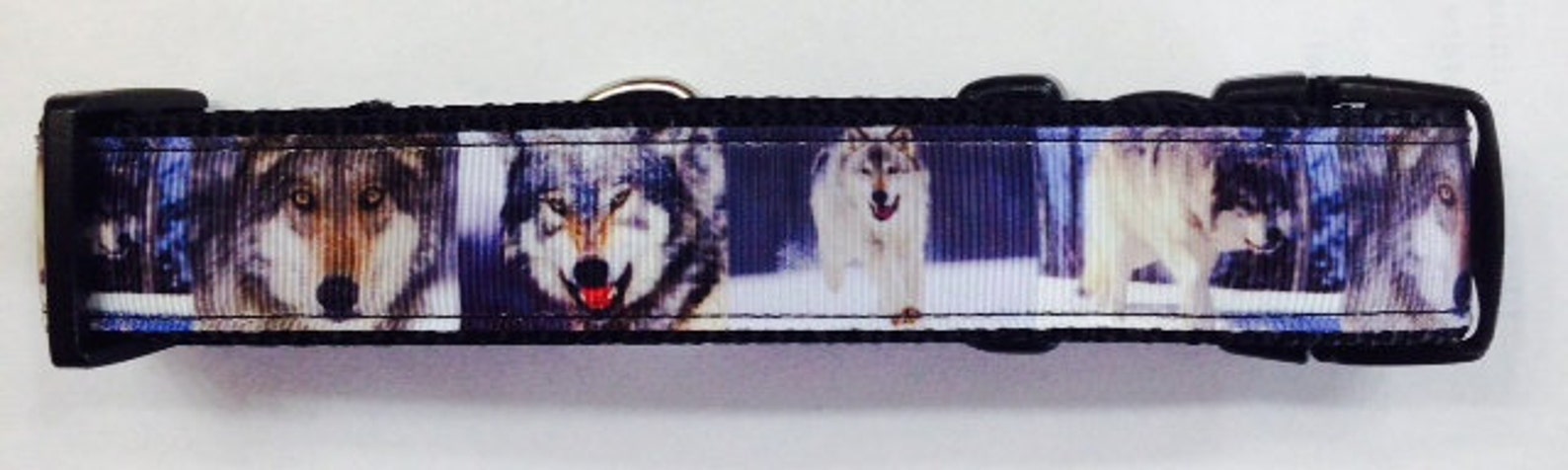Wolves Dog Collar Grosgrain Ribbon Collar - Etsy