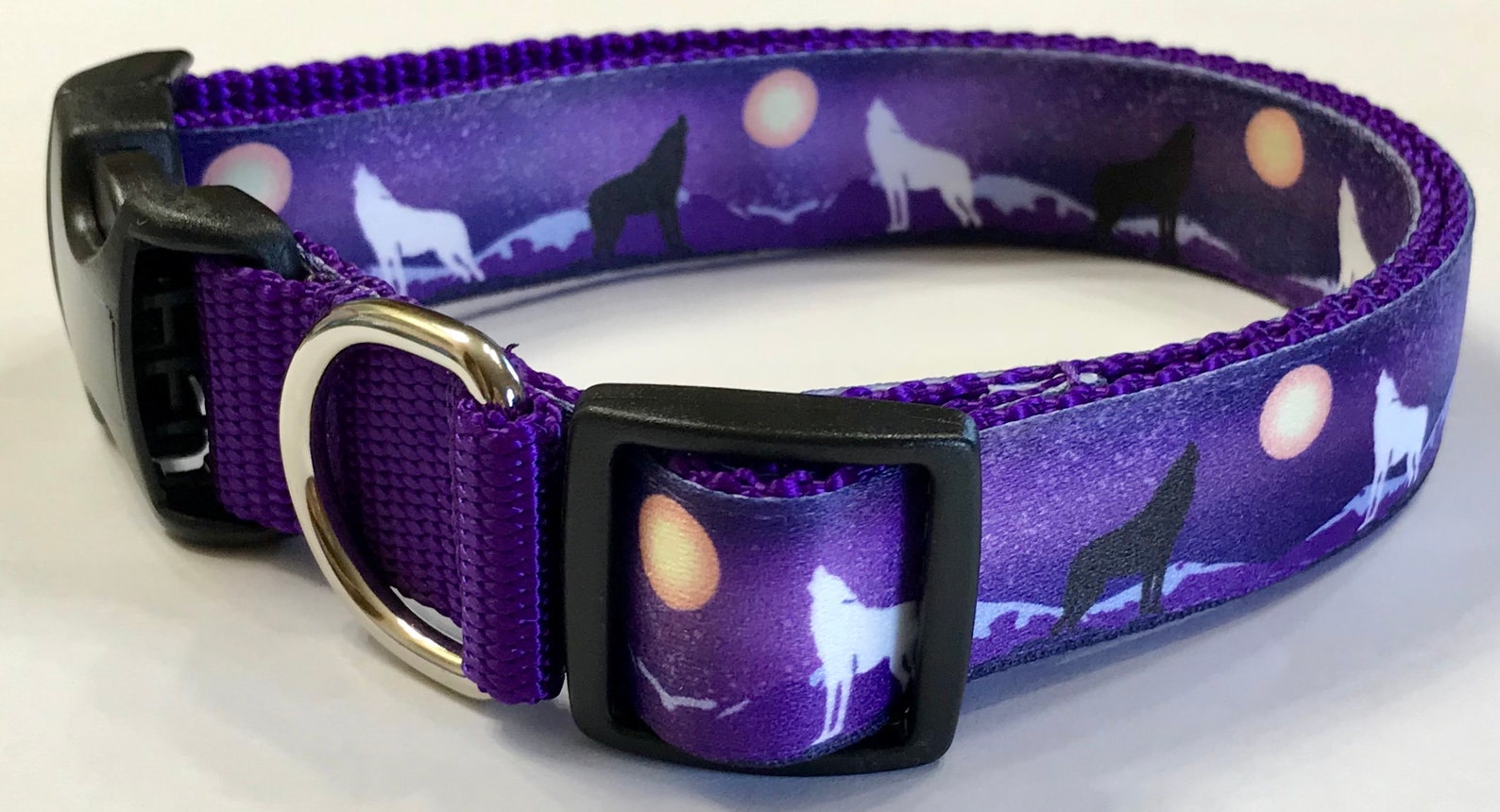 Wolves Dog Collar,yellowstone/tetons/nature/wildlife Collar,polyester ...