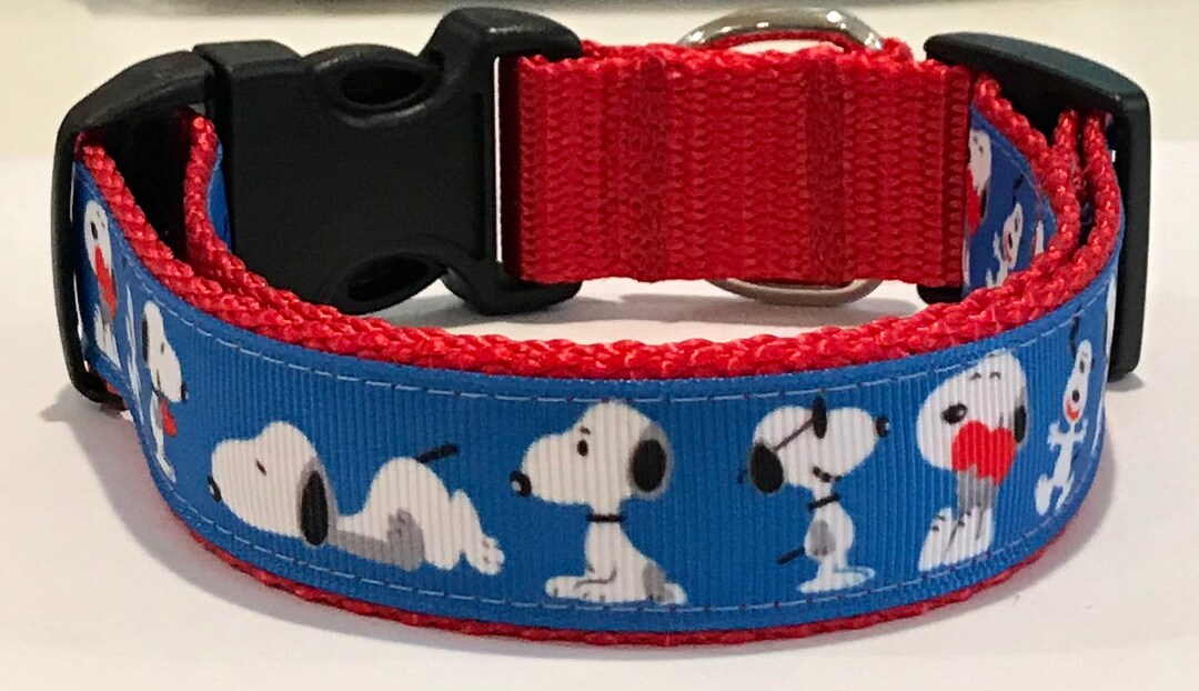 Snoopy Inspired and Hearts Dog Collar, Lanyard, Wristlet Keyfob ...