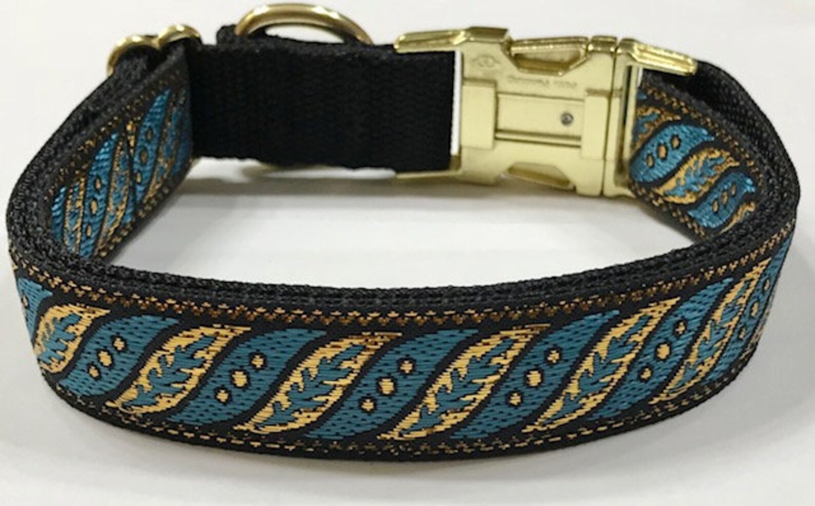 Dog Collar: Sparkle Russian 1 Gold/colored Ribbon, Adjustable Collar ...