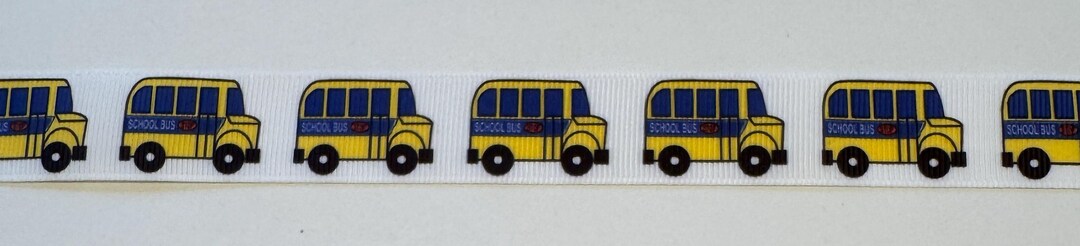 School Bus Drive Wristlet Keyfob/lanyard, Jacquard Luggage/backpack Tag ...