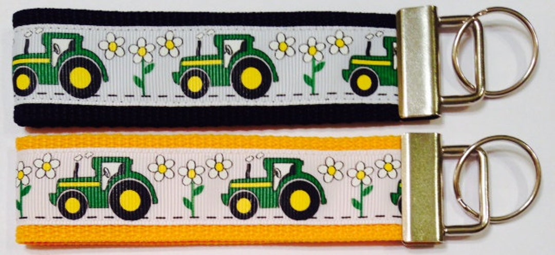 Green Tractors Ribbon Wristlet Keyfob/dog Collar/lanyard, Luggage ...
