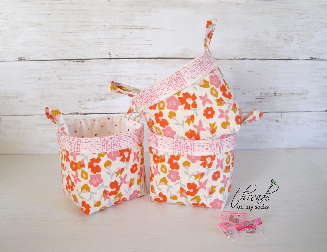 Mini Fabric Basket | Cute Spring Floral Basket | Eden Wildflowers ...