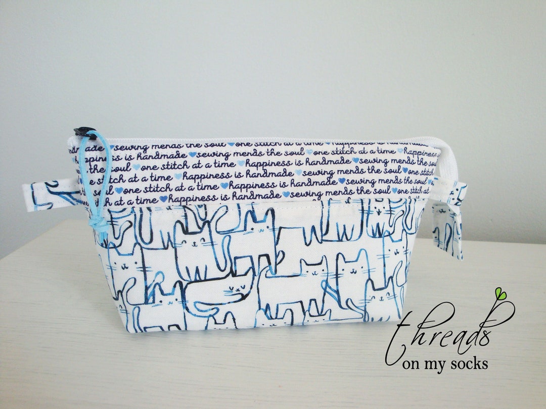 Handmade Notions Pouch, Open Wide Zipper Pouch, All Purpose Pouch, - Etsy